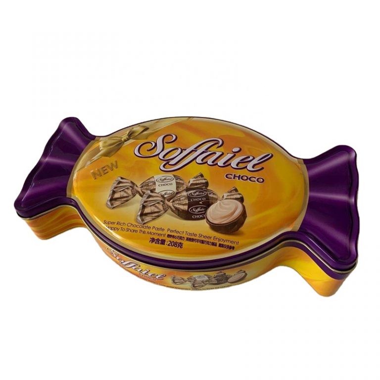 Custom printed candy shape metal candy tins | tin manufacturers