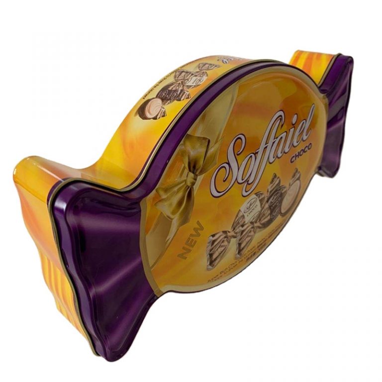Custom printed candy shape metal candy tins | tin manufacturers