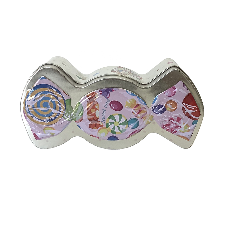 Custom printed candy shape metal candy tins | tin manufacturers