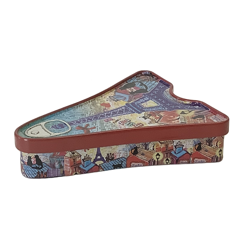 Custom Printed Eiffel Tower Shape Candy Tins | tin manufacturers