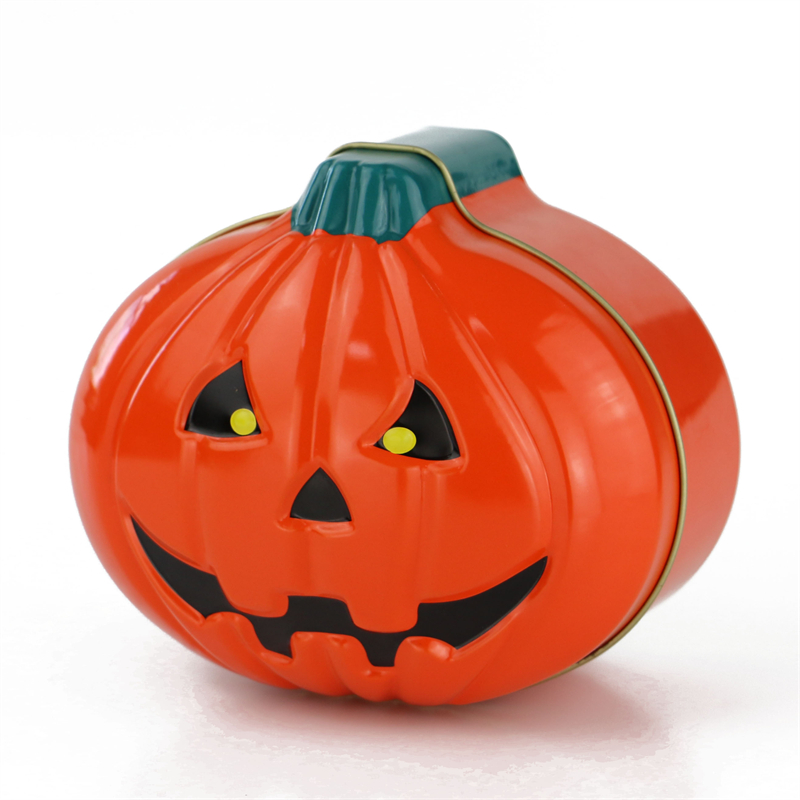 Halloween Decoration Pumpkin Tin Box Candy Tins | tin manufacturers
