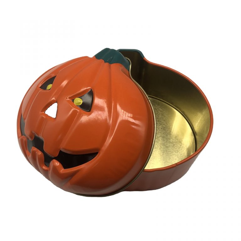 Halloween Decoration Pumpkin Tin Box Candy Tins | tin manufacturers