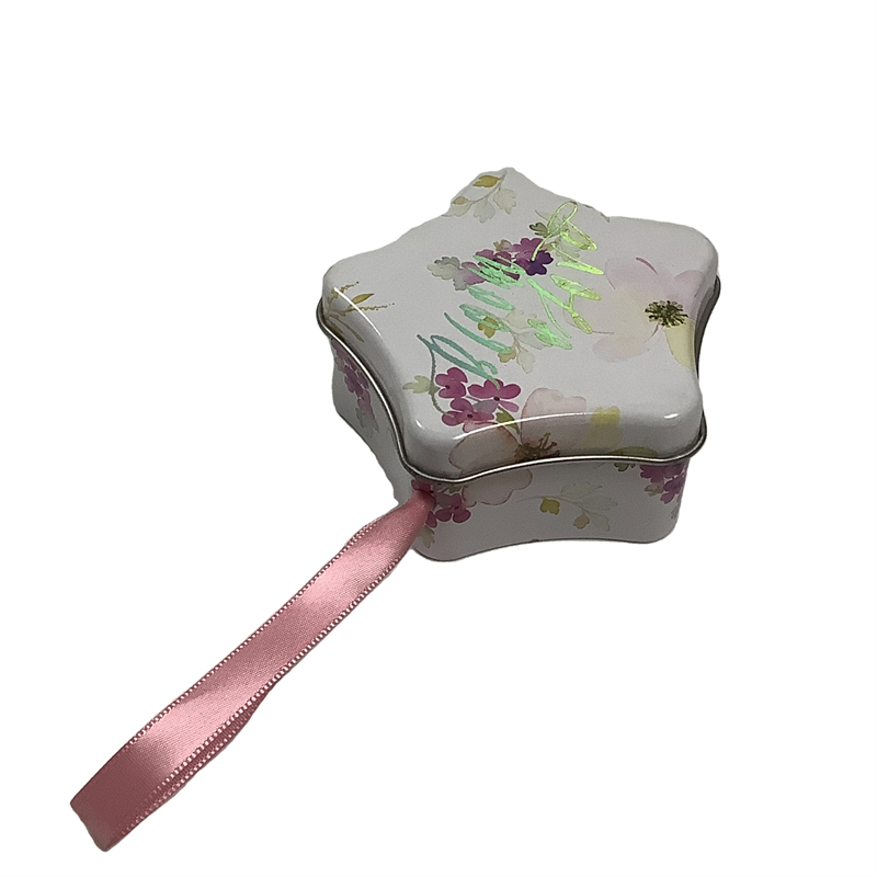 Star shape chocolate candy tin box for Christmas | tin manufacturers