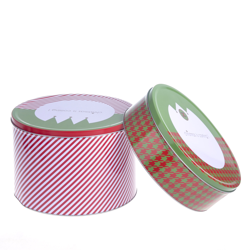 Round airtight biscuit cookie tins manufacturer | tin manufacturers